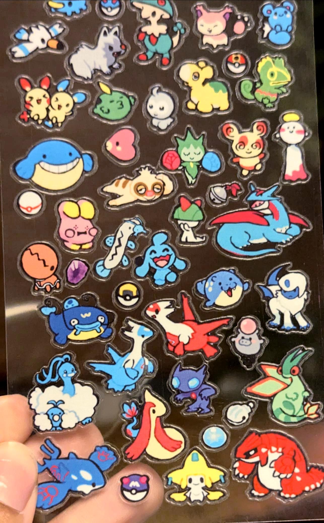 Gen 3 Sticker Sheet | Mini Stickers, Clear Backing - Etsy