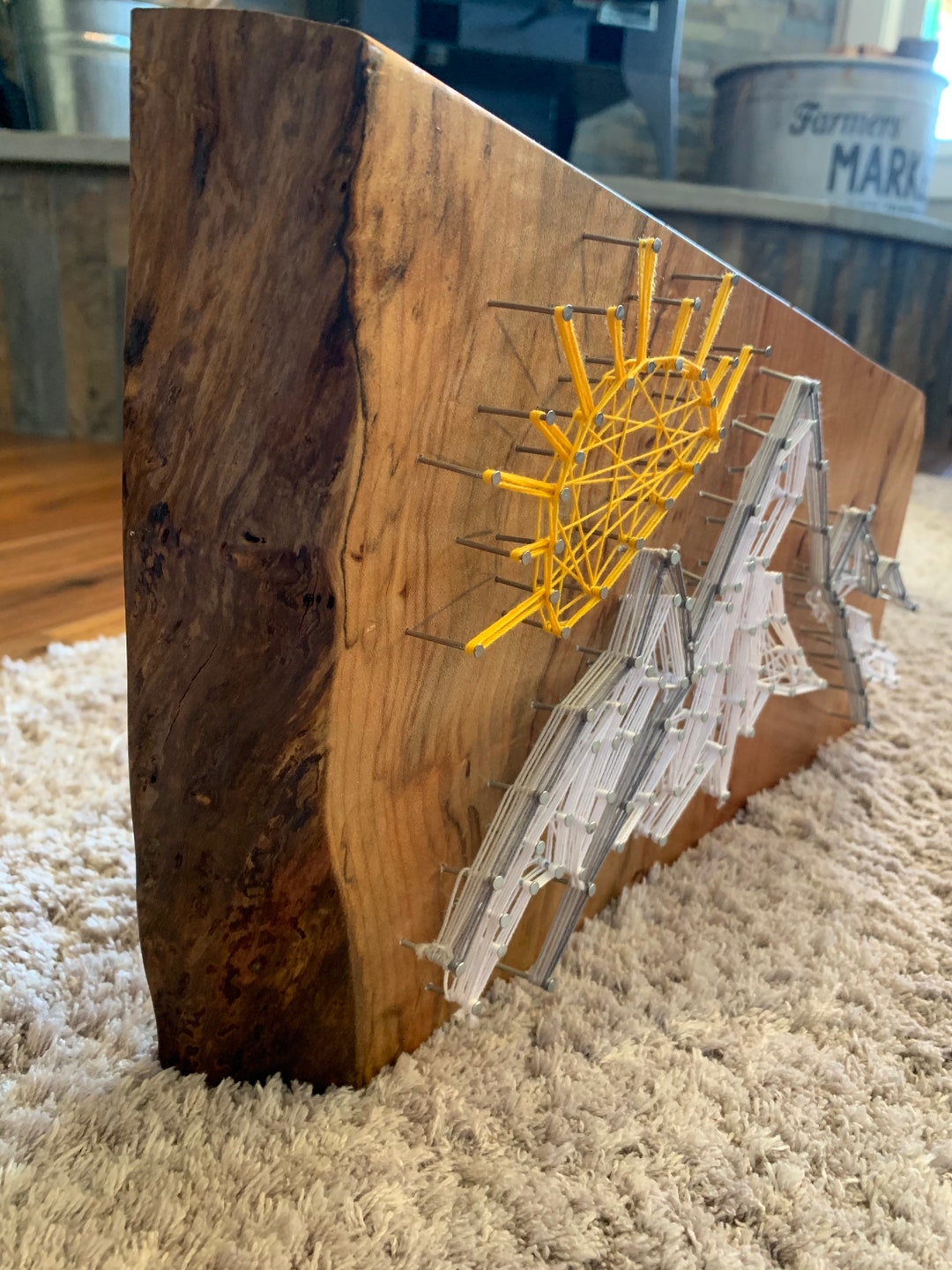 Wood String Wall Art - Etsy