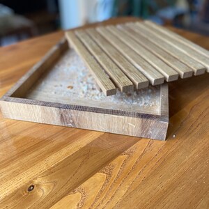 Cutting Board With Crumb Catcher Crumb Trays Wooden Bread - Etsy