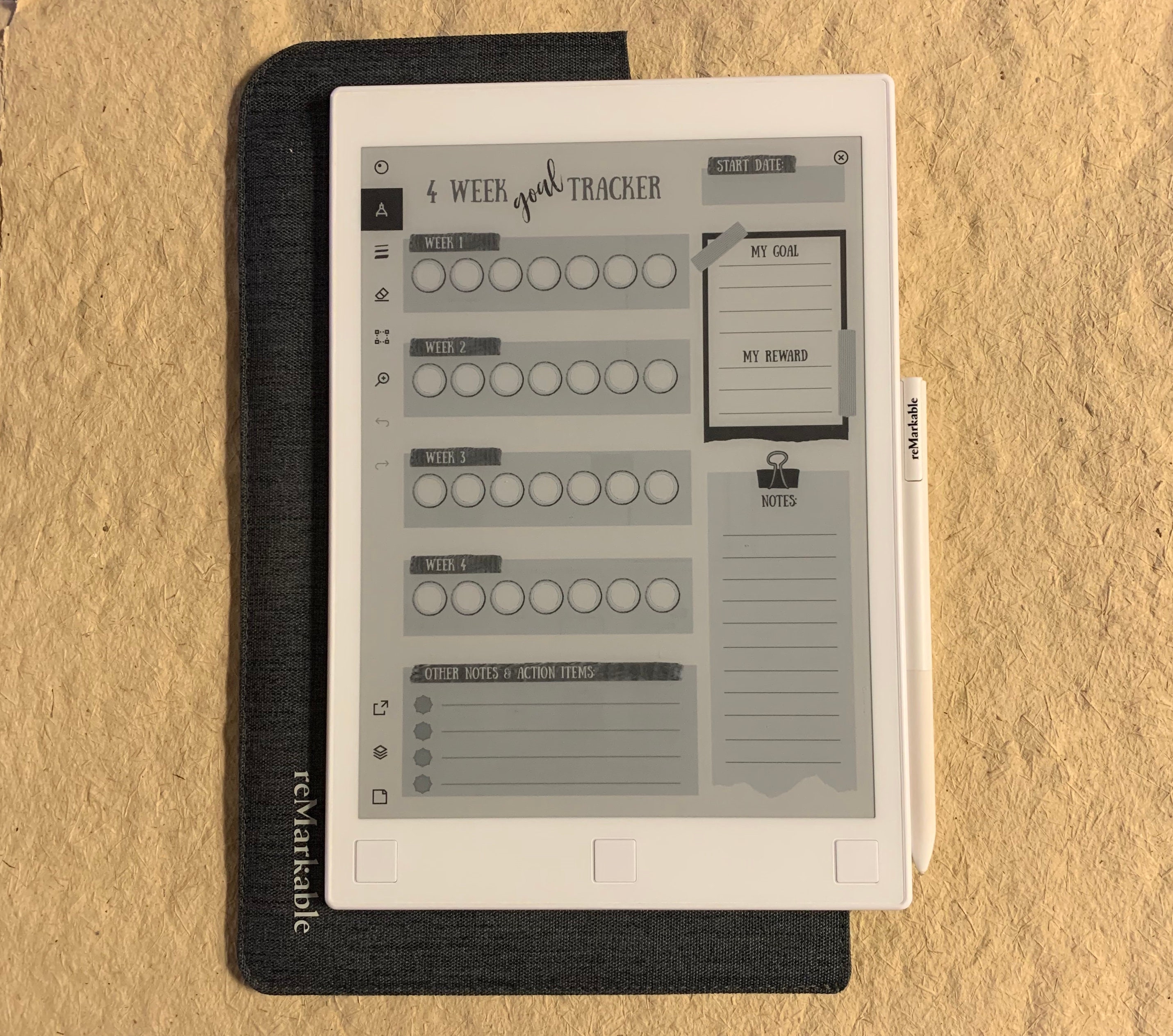 Remarkable 1 & 2 | "stay on Track" Template Bundle for Your Remarkable ...