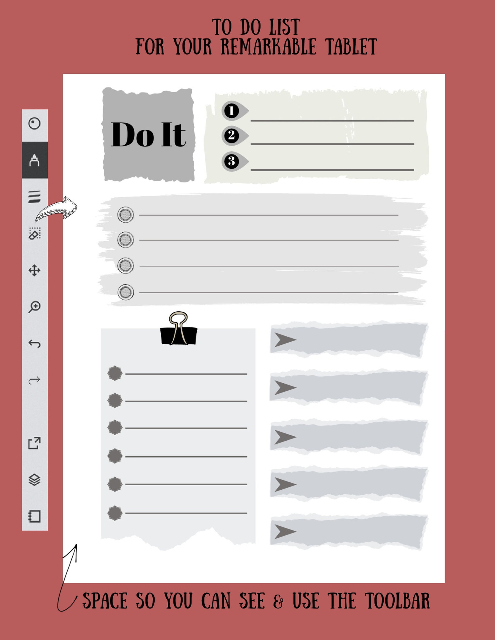 Remarkable 1 & 2 | to Do List Template - Do It - Combo Task List ...