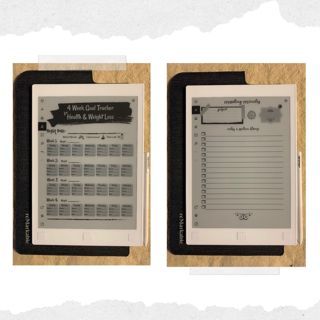 Remarkable 1 & 2 | Template Bundle for Your Remarkable Tablet ...