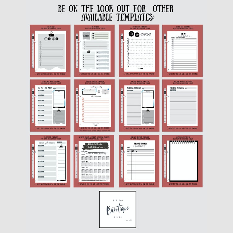 Remarkable | Budget Tracker Template - Etsy