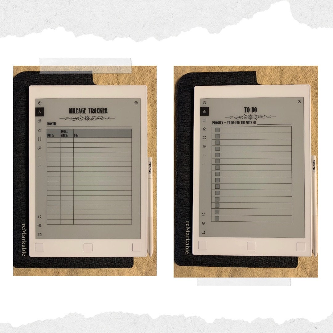 Remarkable 1 & 2 | Template Bundle for Your Remarkable Tablet ...