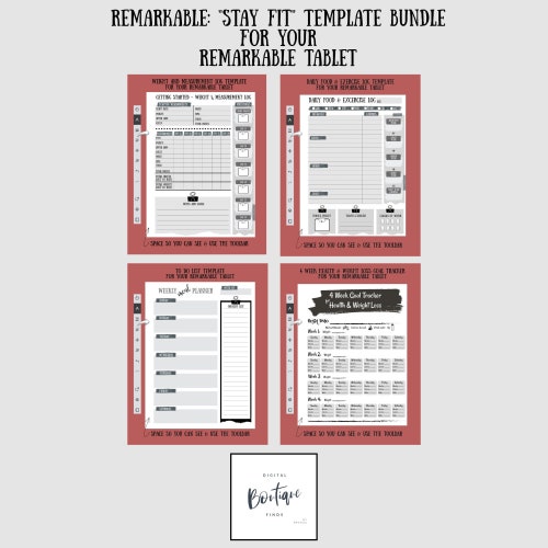 Remarkable 1 & 2 Template Bundle for Your Remarkable Tablet - Etsy