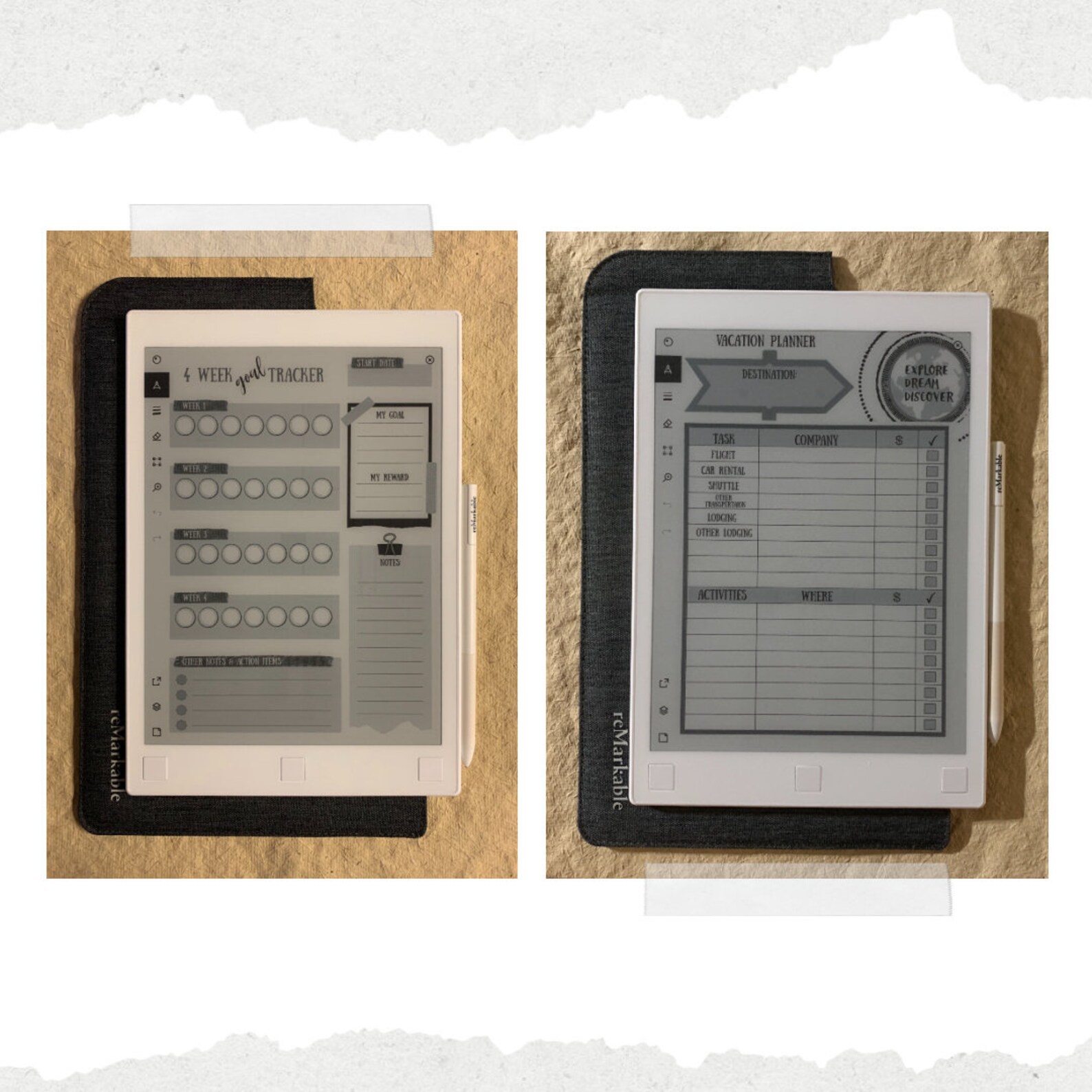 Remarkable 1 & 2 | Template Bundle II for Your Remarkable 1 or 2 Tablet ...