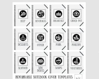 Remarkable 1 & 2 Notebook Cover Templates RETRO Bundle for | Etsy