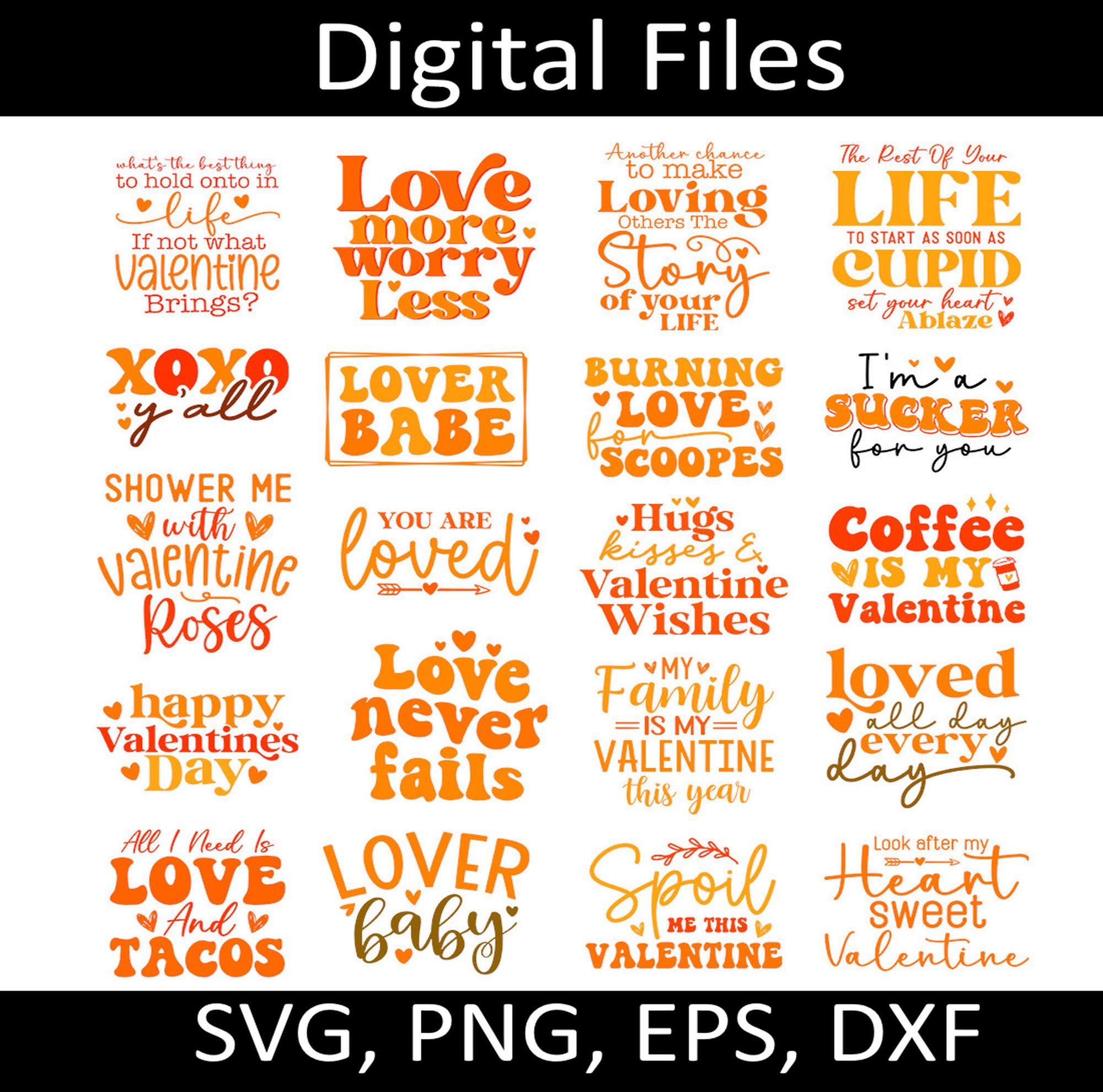 Valentine SVG DXF EPS Png File Bundle Valentines Day Cupid Cricut Shirt ...