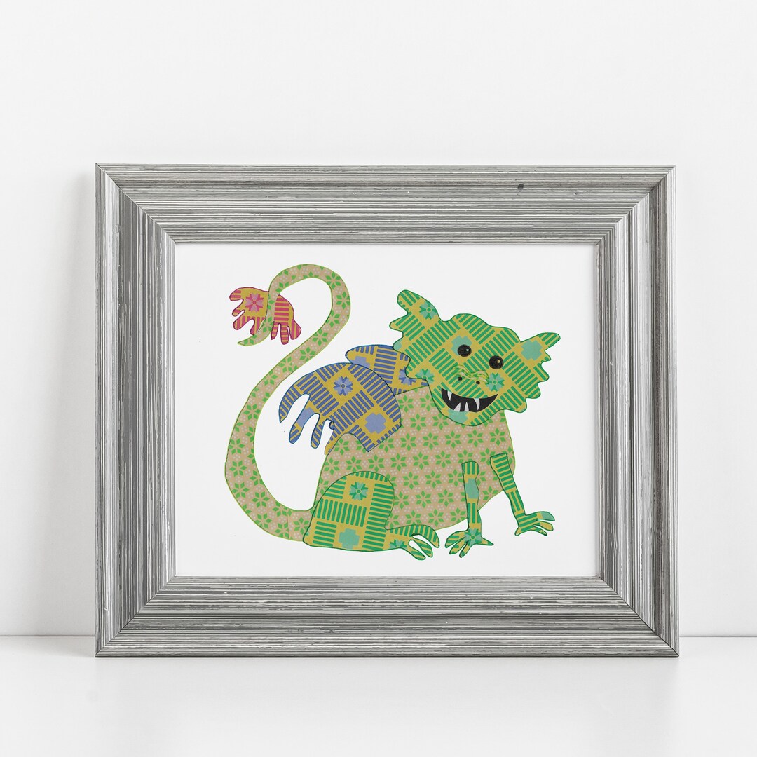 DIGITAL DOWNLOAD Printable Art Origami Paper Dragon - Etsy