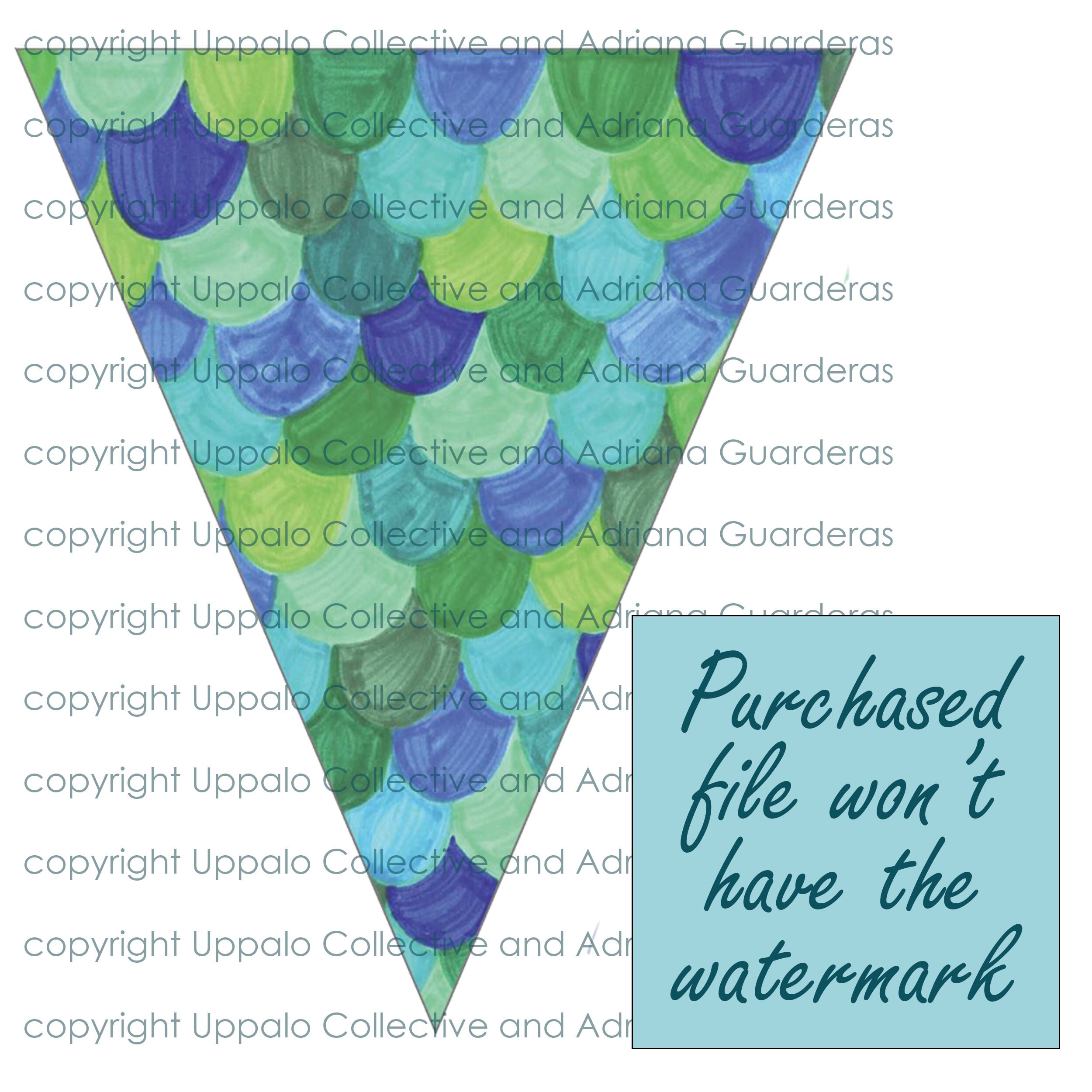 Printable Bunting BUNDLE Digital Download Blue Design - Etsy