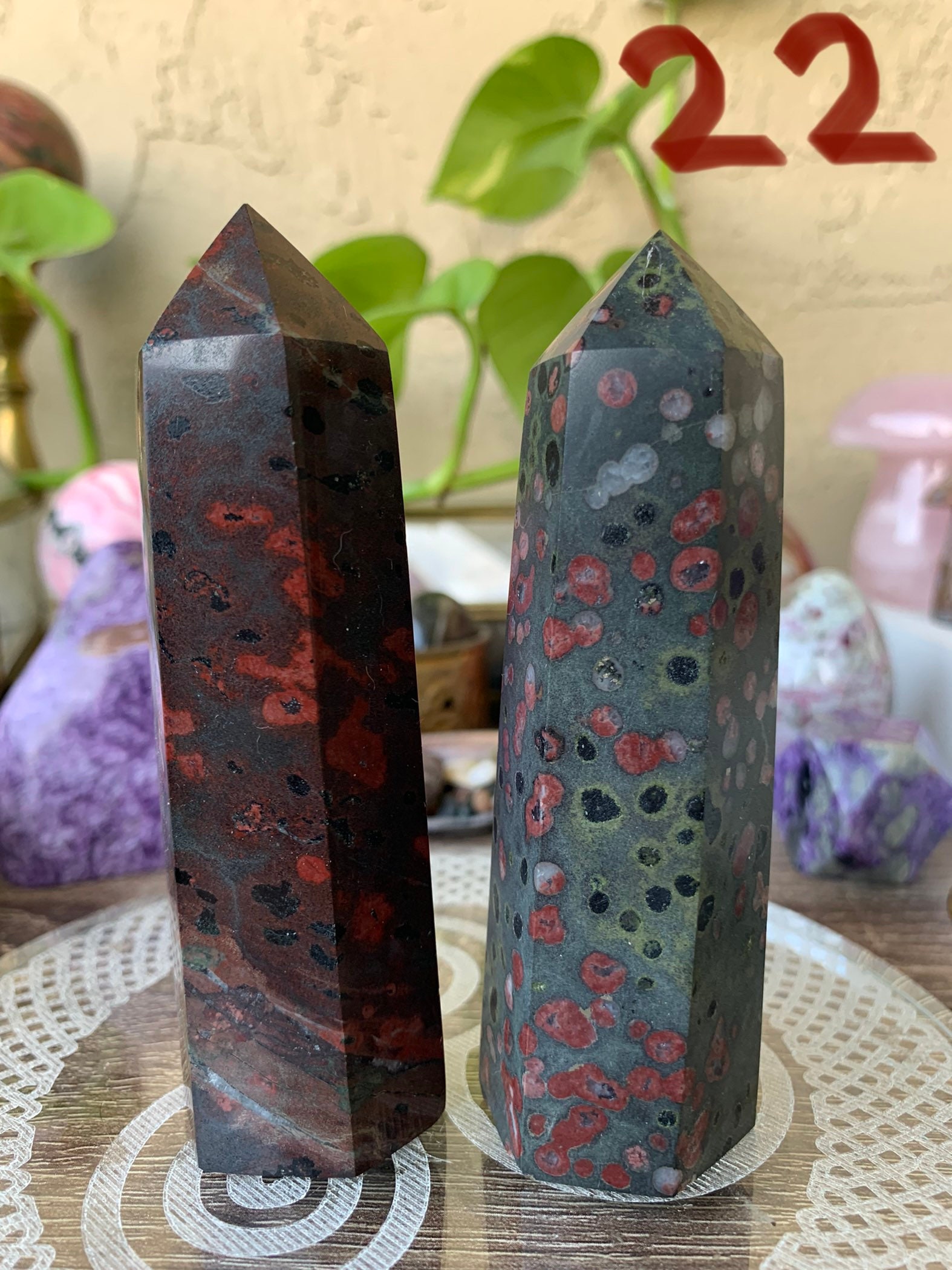 Plum Blossom Jade Towers You Pick A Size 5.7oz - Etsy