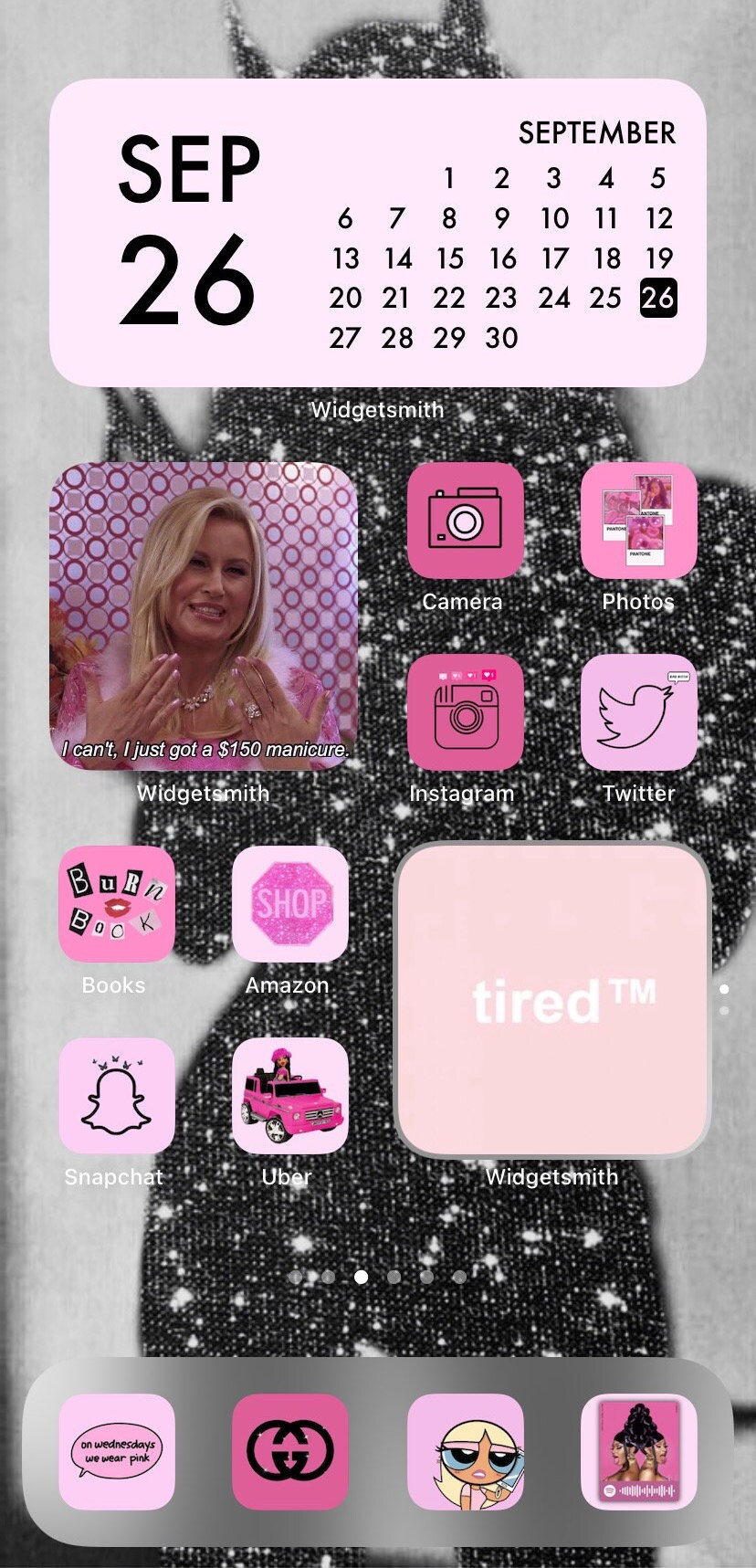 Boujee Pink Aesthetic Iphone Ios 14 App Icons Iphone Home - Etsy