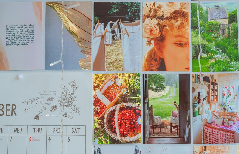 Cottagecore Aesthetic Wall Collage Kit Cottage Core Wall - Etsy Canada