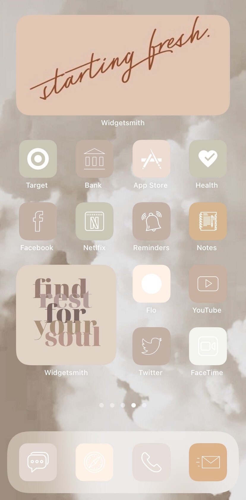 Neutral Ios 14 App Icons Minimalist Aesthetic Iphone Home - Etsy