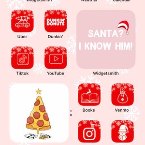 Winter Aesthetic Ios 14 Icons, Holiday iPhone App Icon Pack, Winter ...