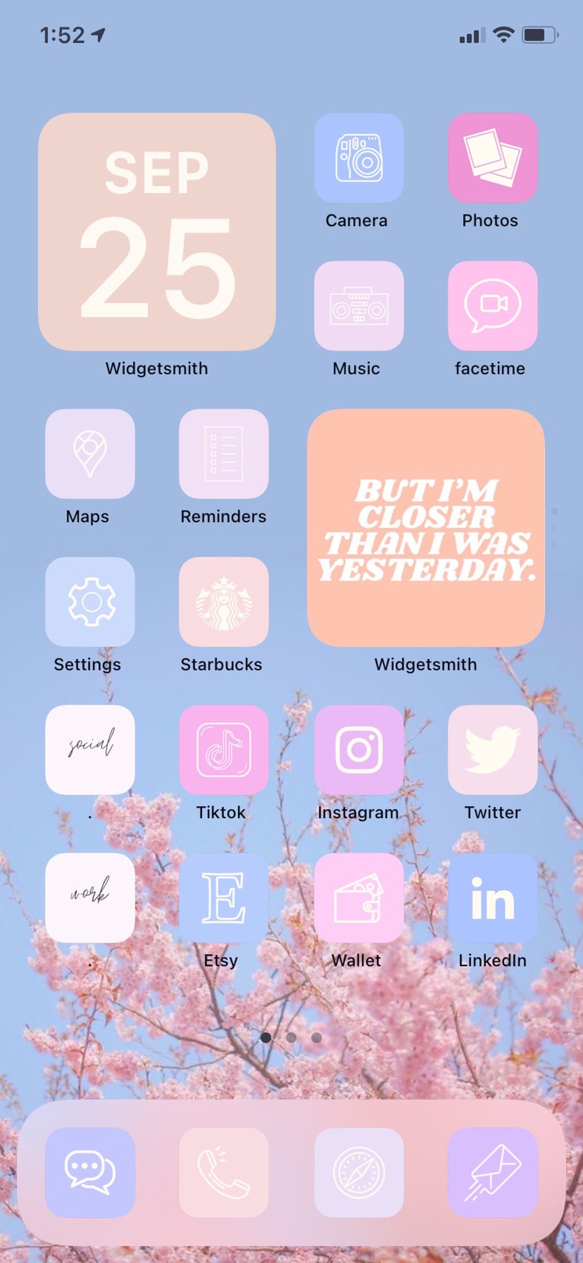 Minimalist Ios 14 App Icons Pastel Iphone App Icon Pack - Etsy