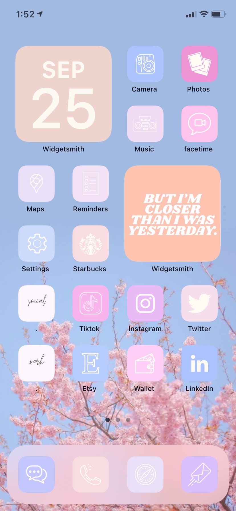 Minimalist Ios 14 App Icons Pastel Iphone App Icon Pack - Etsy