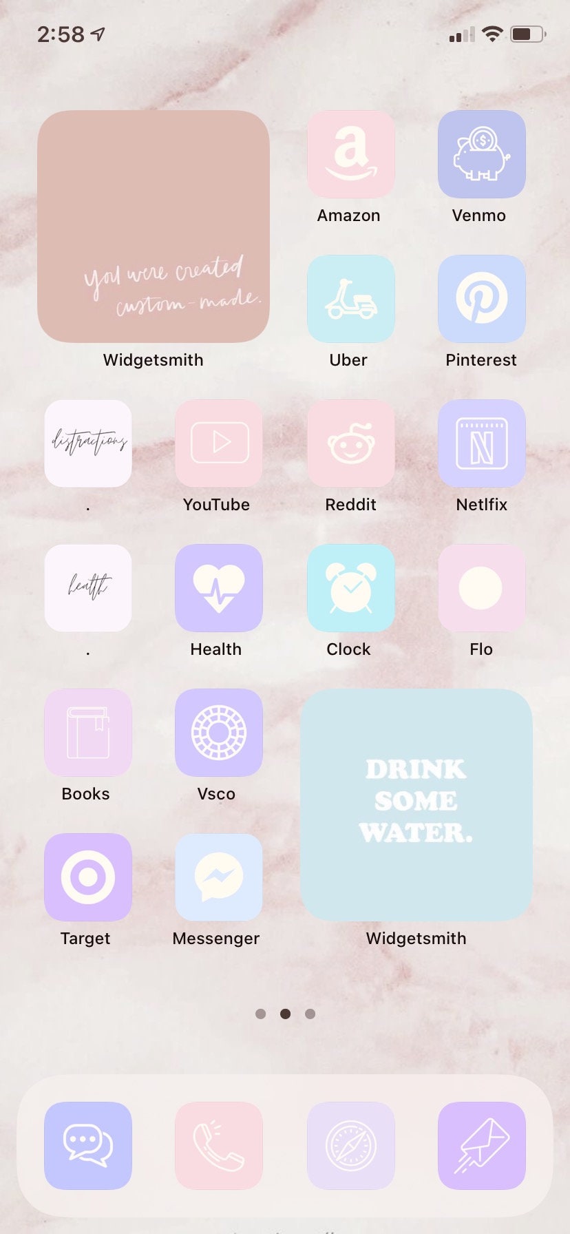 Minimalist Ios 14 App Icons Pastel Iphone App Icon Pack - Etsy