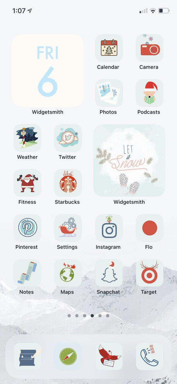 Christmas iOS 14 App Icons For iPhone Home Screen | Etsy