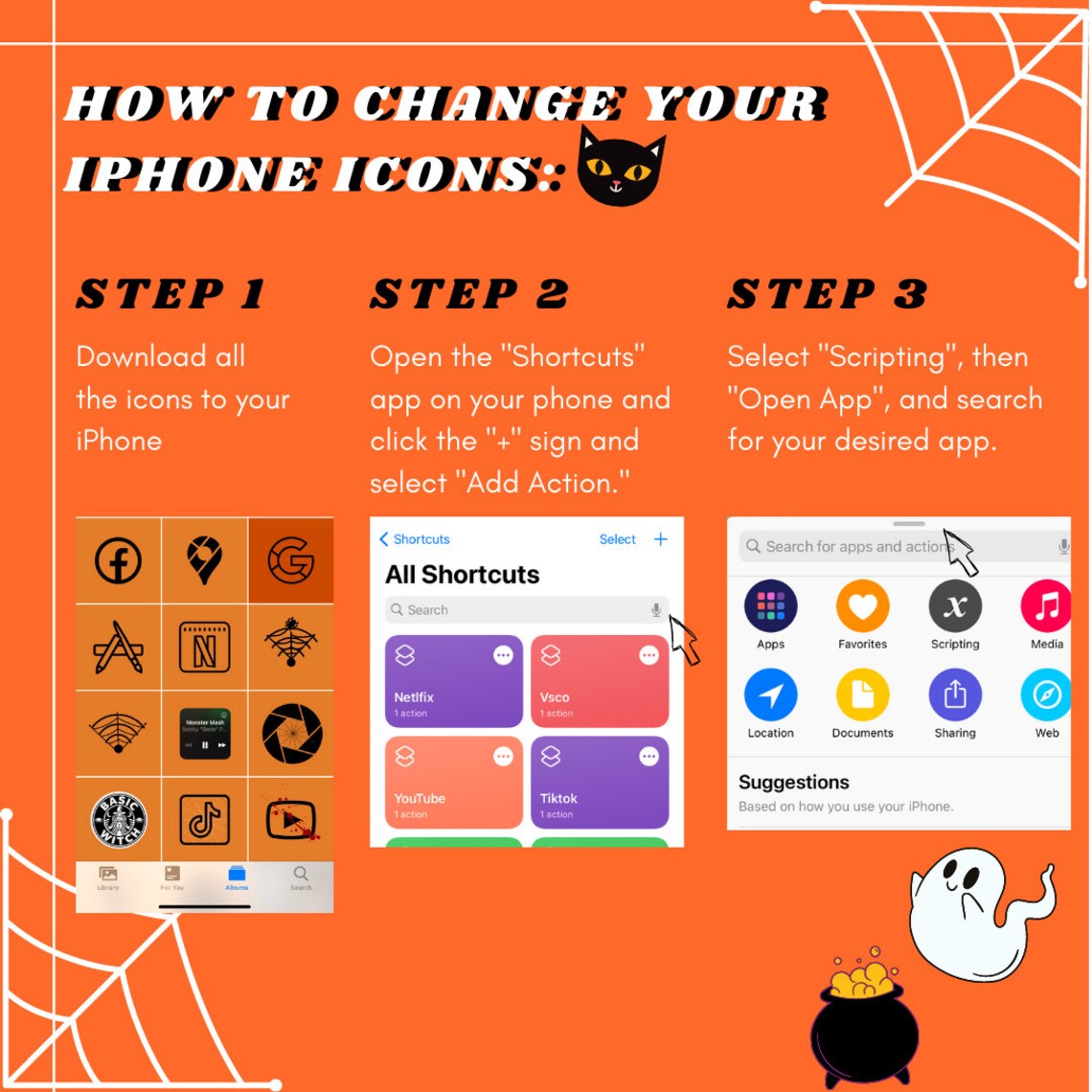 Witch Kit Iphone App Icons Witchcraft Starter Kit Ios 14 - Etsy
