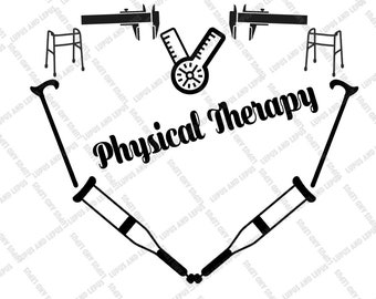 Physical therapy svg | Etsy