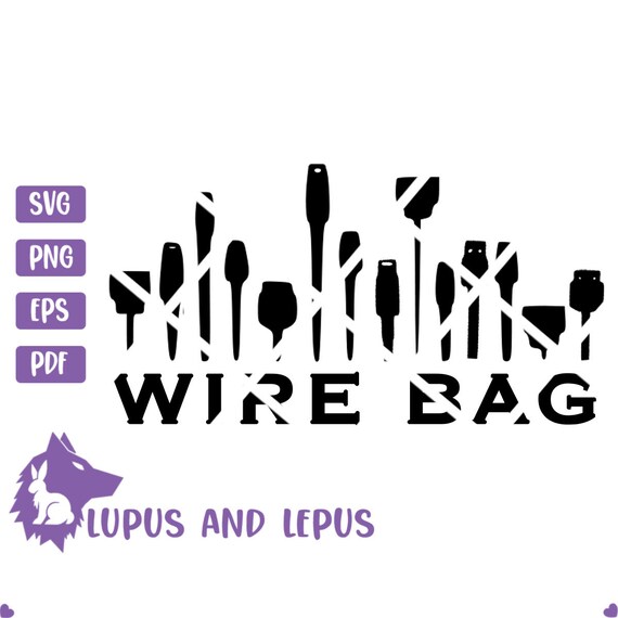 DIGITAL FILE Wire Bag Svg Electronics Bag Svg Phone Cord - Etsy