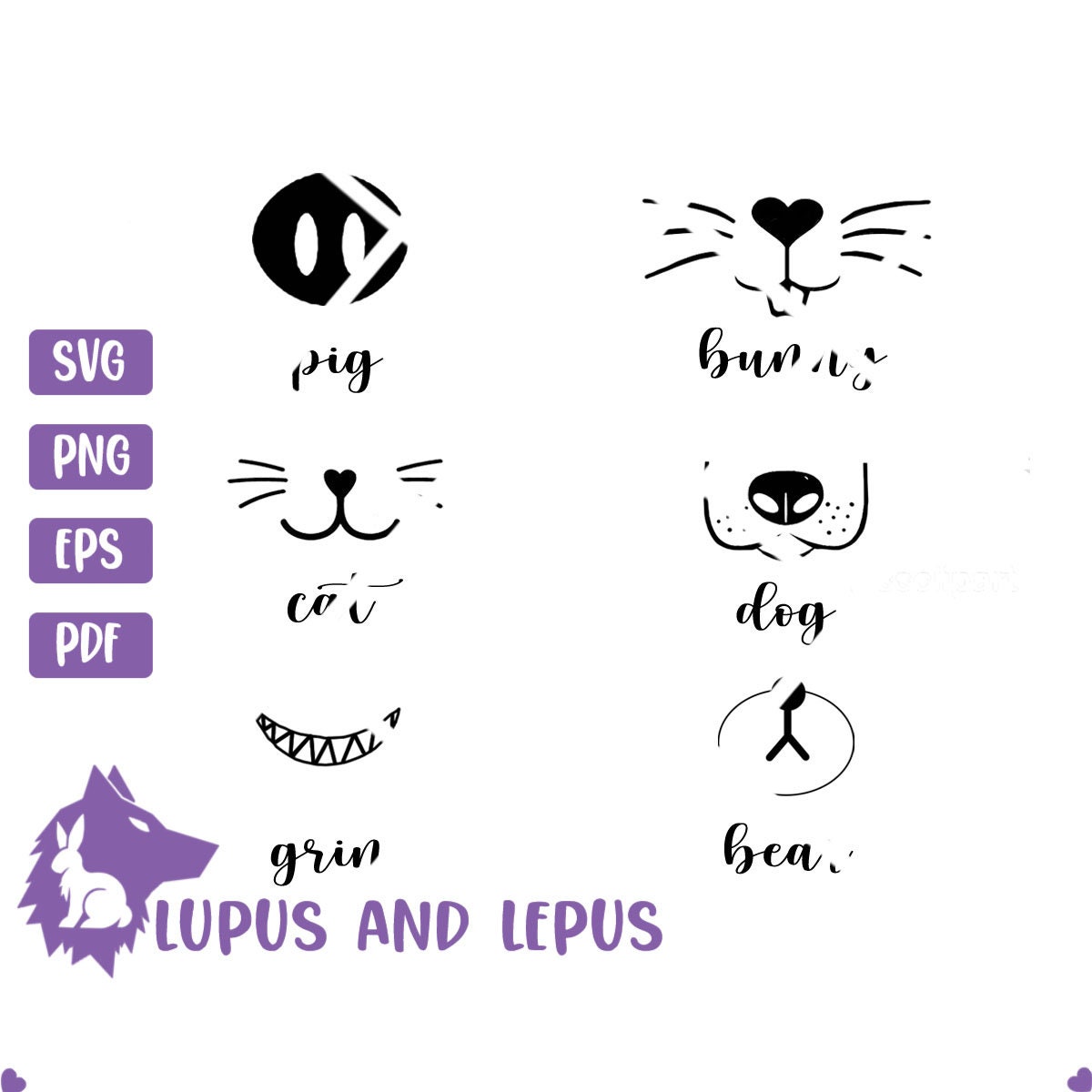 DIGITAL FILE Animal Face Mask Svg Animal Mask Svg Animal - Etsy