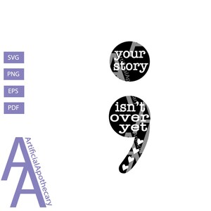 DIGITAL FILE - Semicolon Svg, Semi Colon, Depression Svg, Mental Health ...