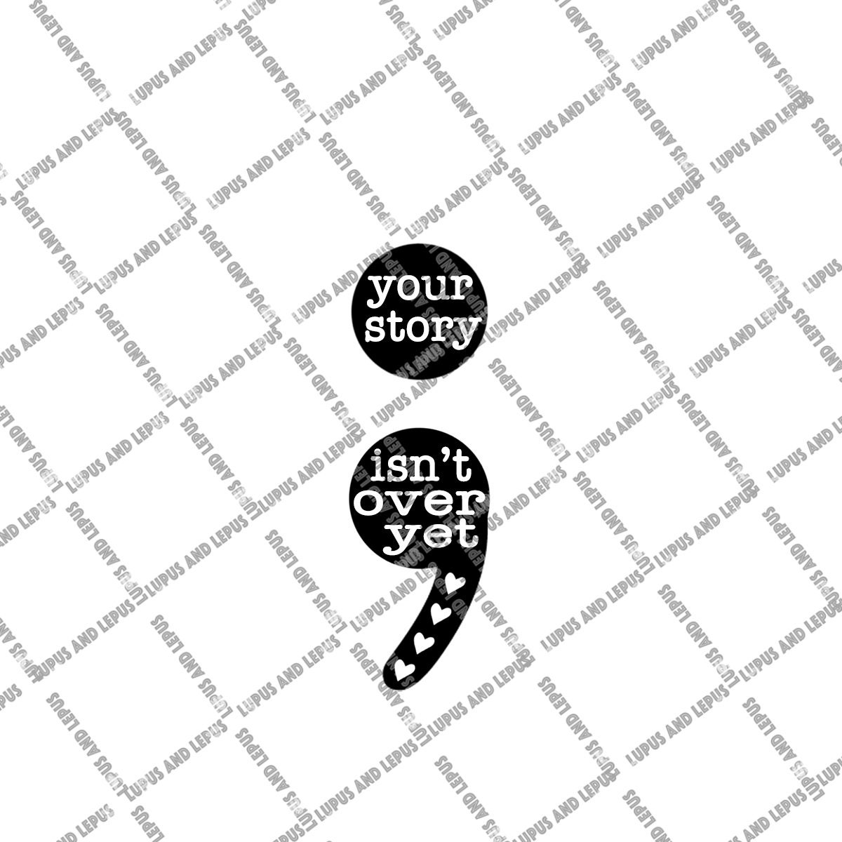 DIGITAL FILE semicolon svg semi colon depression svg | Etsy