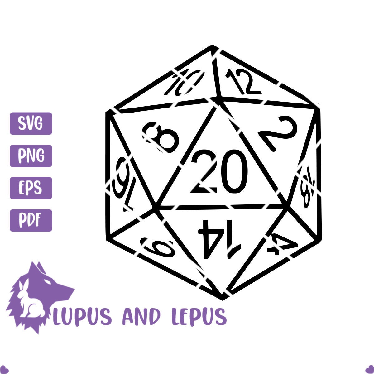 Digital File d20 Svg Dungeons and Dragons Dice Dnd Svg | Etsy