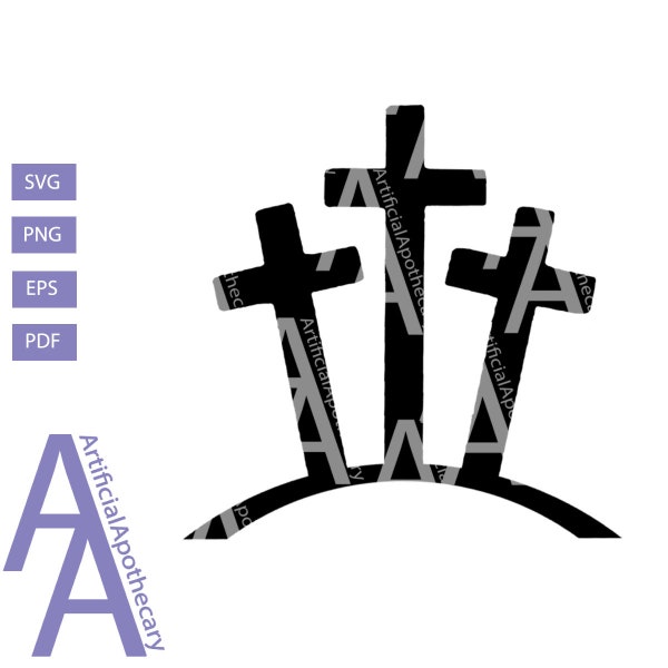 3 Crosses Svg - Etsy
