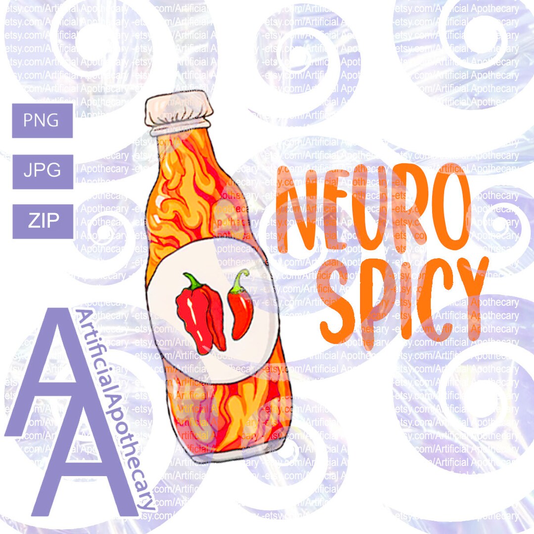 Digital File -neuro Spicy, Spectrum Disorder, Spectrum, Sublimation ...