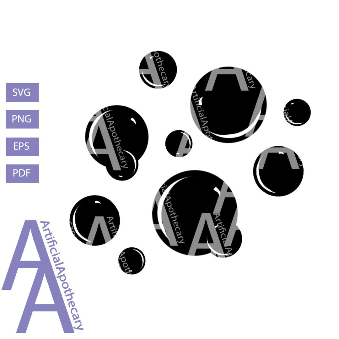 Digital File - bubbles Svg, Bubble Svg, Under Water Svg, Air Bubble Svg ...
