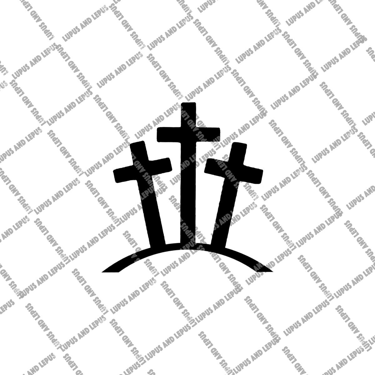 DIGITAL FILE 3 crosses svg crosses svg he is risen svg | Etsy