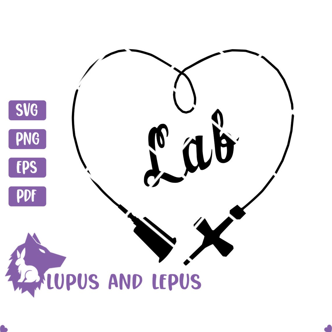 DIGITAL FILE Butterfly Needle Heart Lab Laboratory Svg - Etsy