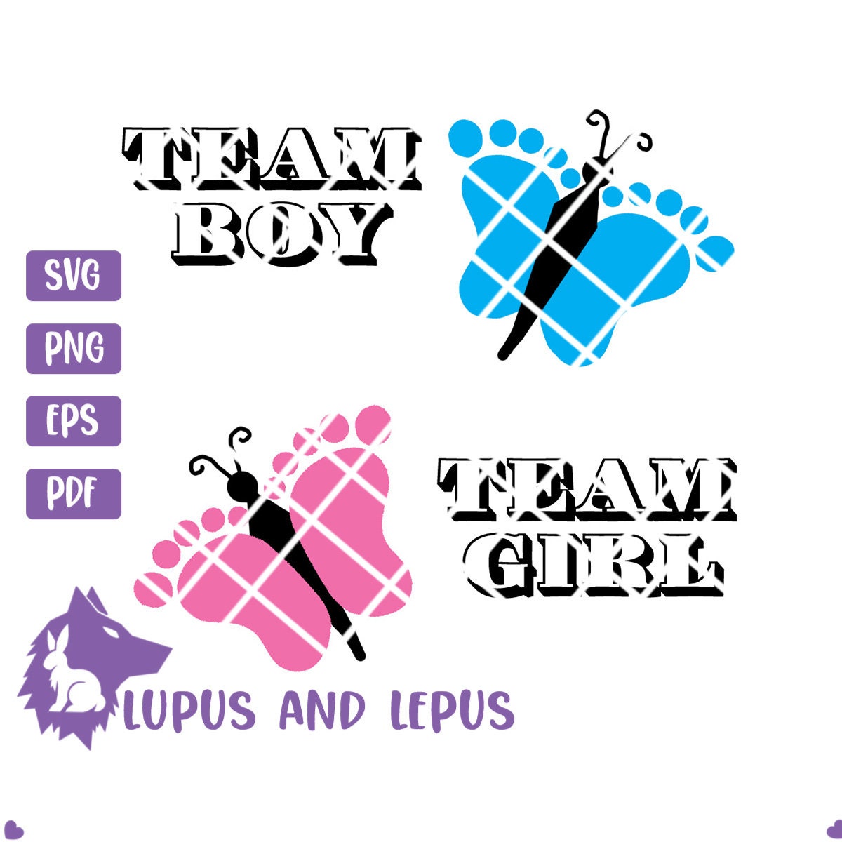 Digital File team Boy Svg Team Girl Svg Baby Shower Svg - Etsy
