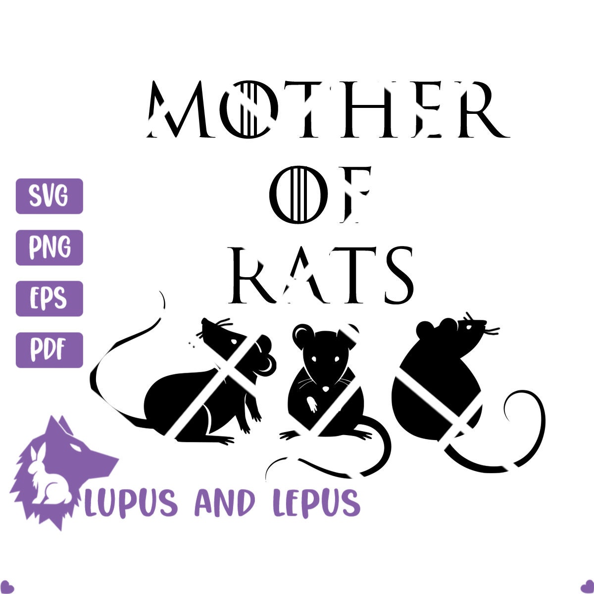 Digital File mother of rats svg rat svg rats svg pet mom | Etsy