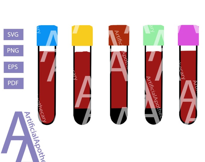 Preanalytic Blood Tube Vinyl Stickers-blood Tube/med Lab/laboratory ...