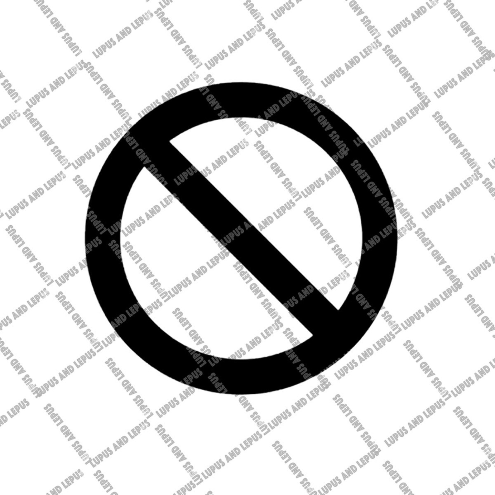 Digital File don't sign no symbol svg prohibition sign | Etsy
