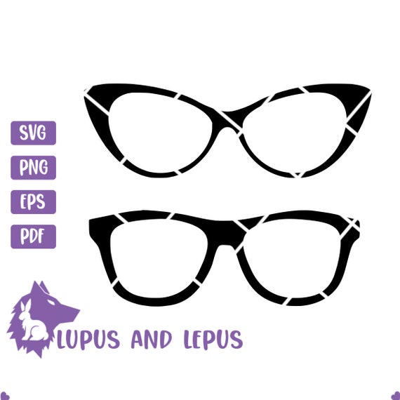 Digital File Cat Eye Glasses Mens Glasses Womens Glasses | Etsy