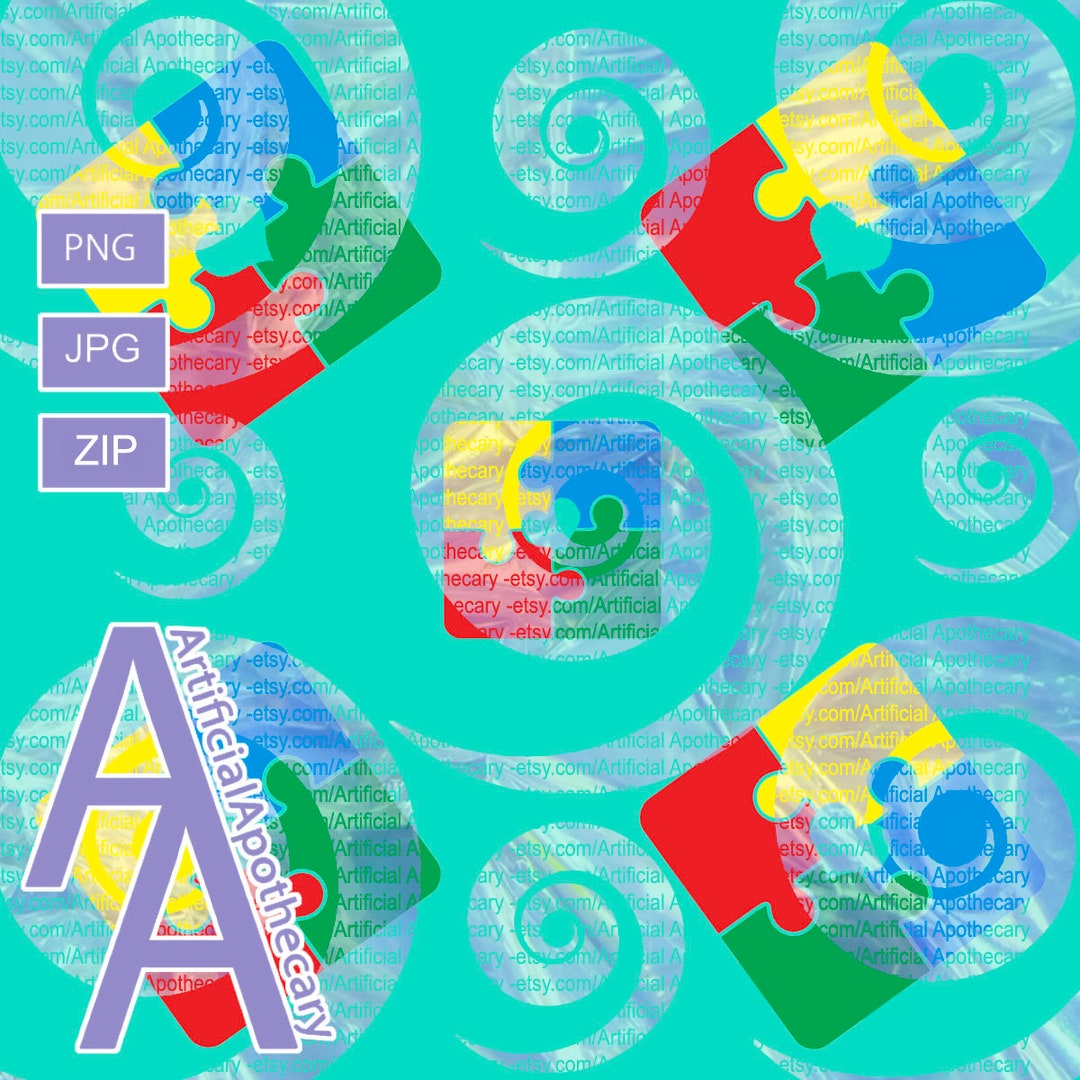 DIGITAL FILE- Autism Seamless Pattern, Asd, Autism Spectrum Disorder ...