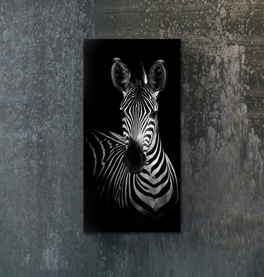 Zebra Large Tempered Glass Prints Wild Stained Glass Animal Glass ...