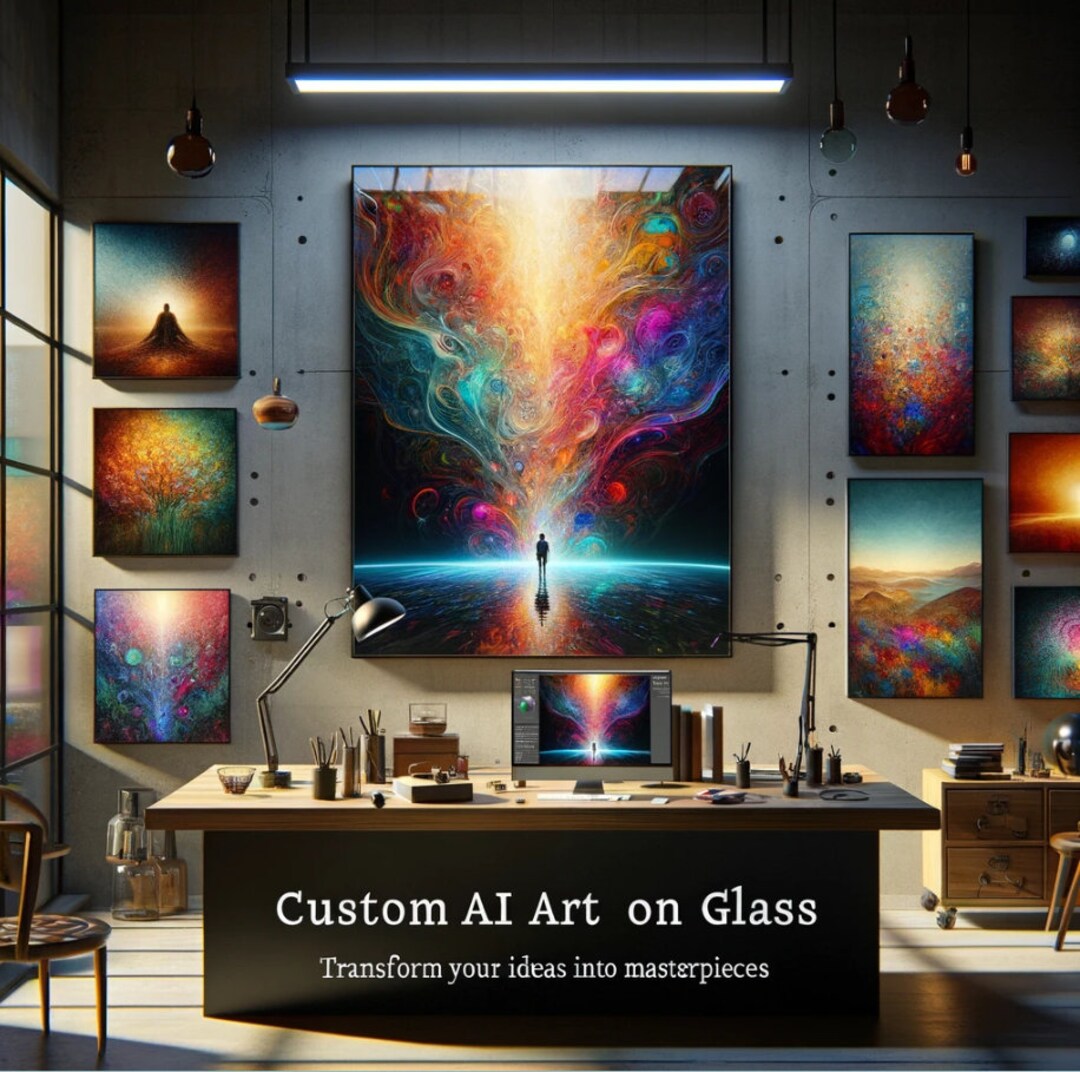 Custom Ai-generated Art on Glass - Unique, Personalized Wall Decor - Etsy
