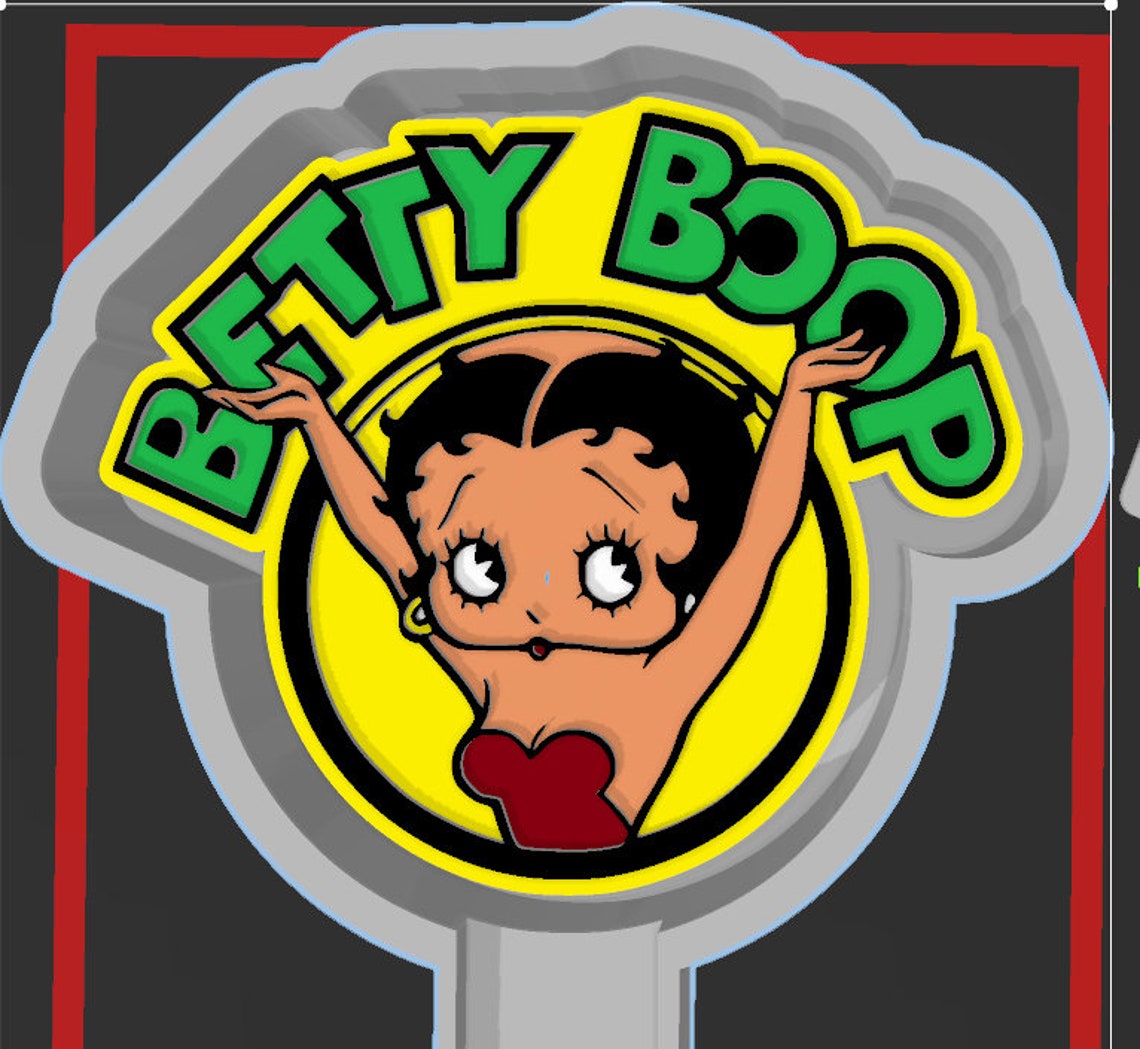 Betty Boop Freshie Mold STL File: 3D Printing for Silicone Molds - Etsy