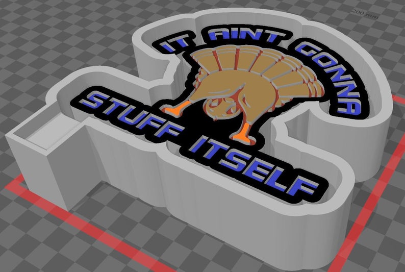 Funny Turkey Freshie Mold STL File: 'it Ain't Gonna Stuff Itself' - Etsy