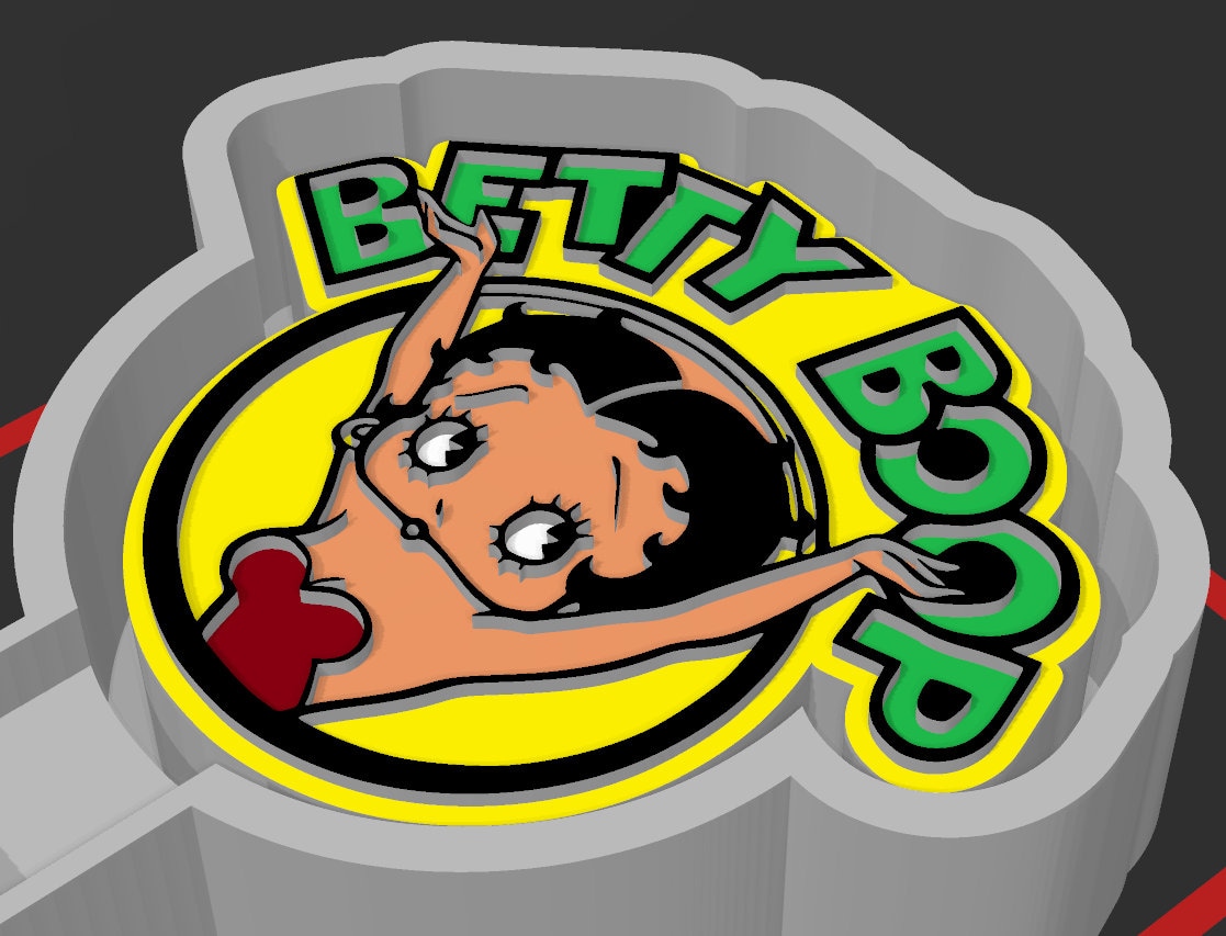 Betty Boop Freshie Mold STL File: 3D Printing for Silicone Molds - Etsy