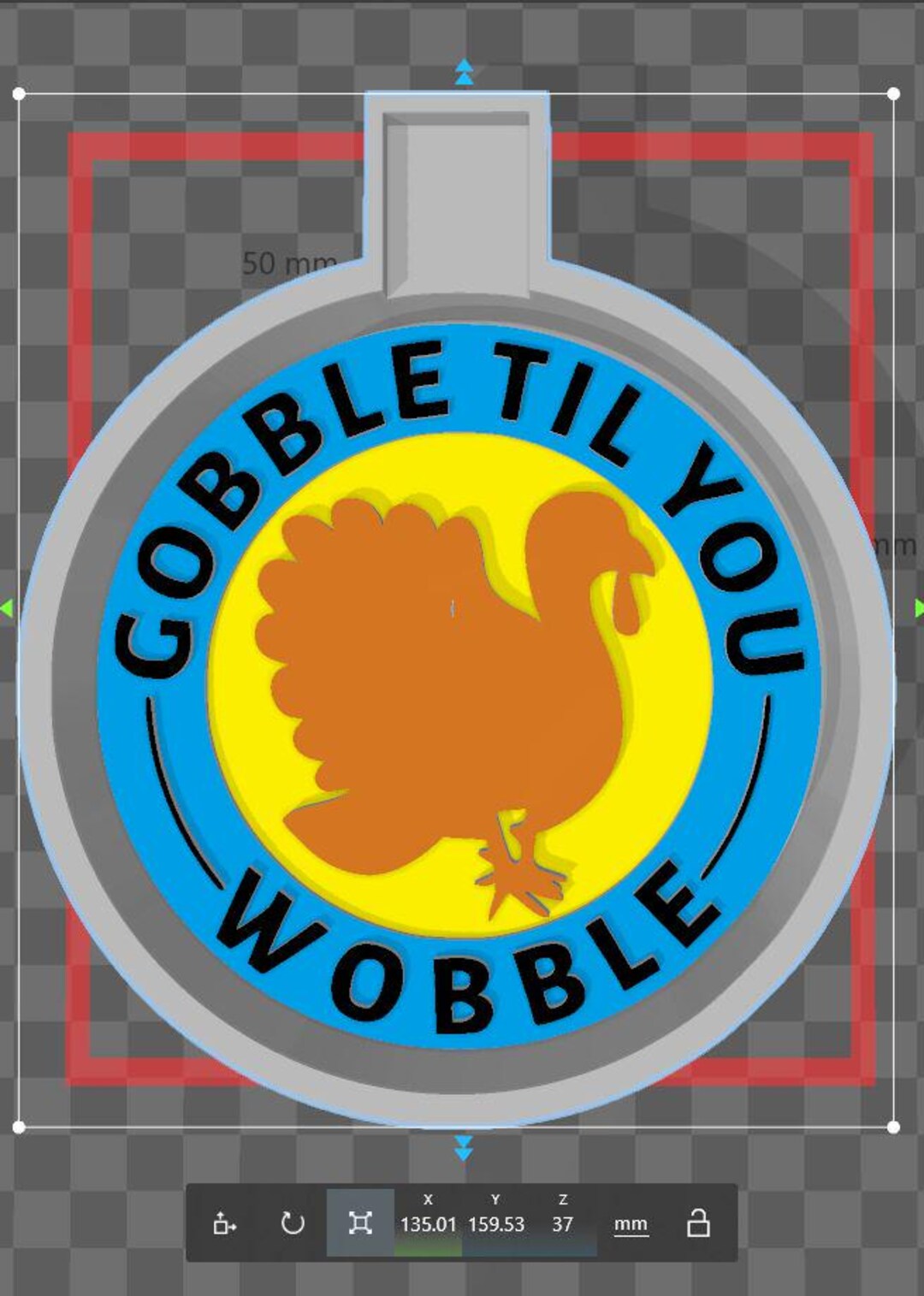 Turkey Freshie Mold STL: Thanksgiving Mold File - Etsy