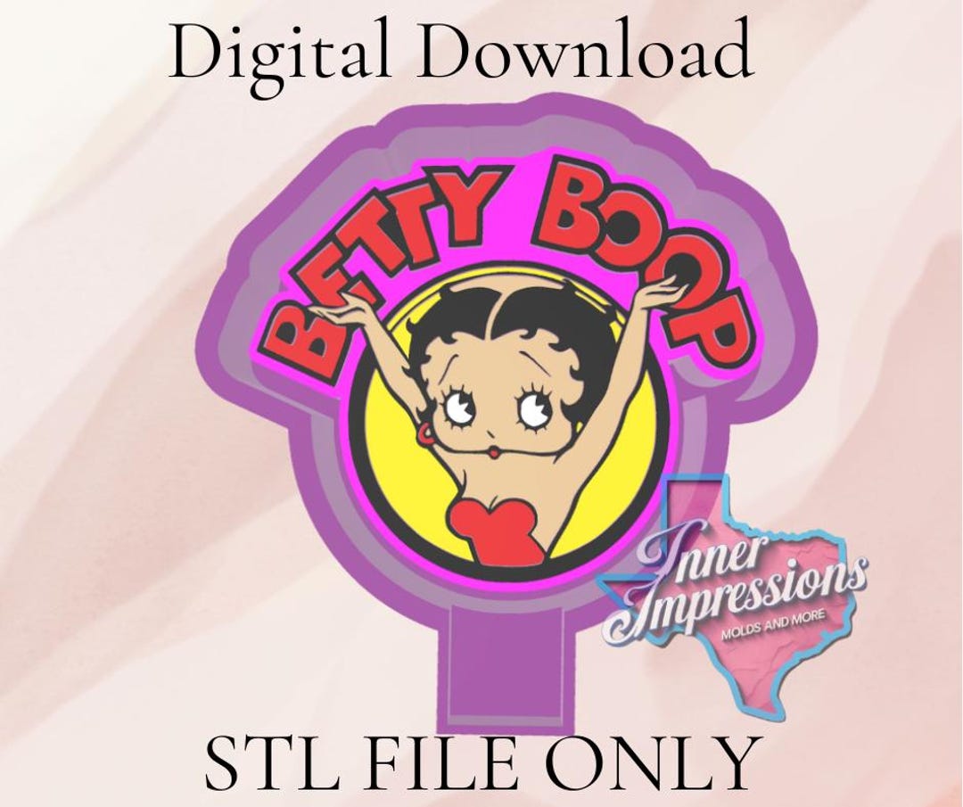 Betty Boop Freshie Mold STL File: 3D Printing for Silicone Molds - Etsy