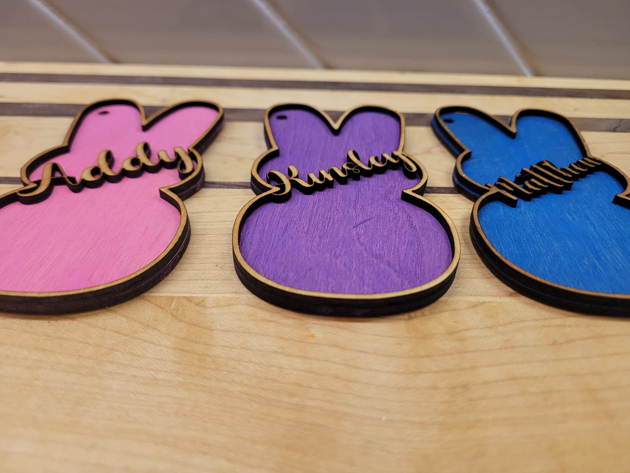Easter Peep Name Tag Laser Files, Personalized SVG (digital Files) - Etsy