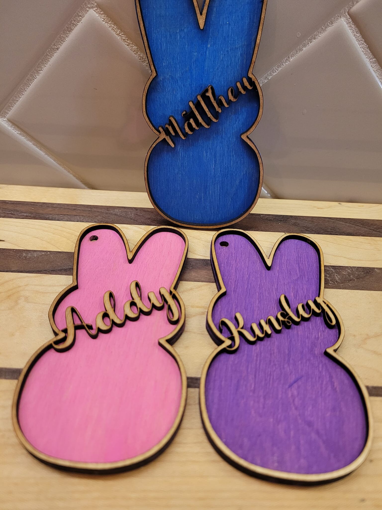 Easter Peep Name Tag Laser Files, Personalized SVG (digital Files) - Etsy